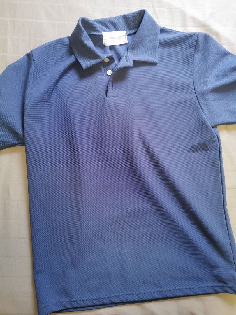 Korea Blue Polo Tee, Men's Fashion, Tops & Sets, Tshirts & Polo Shirts ...