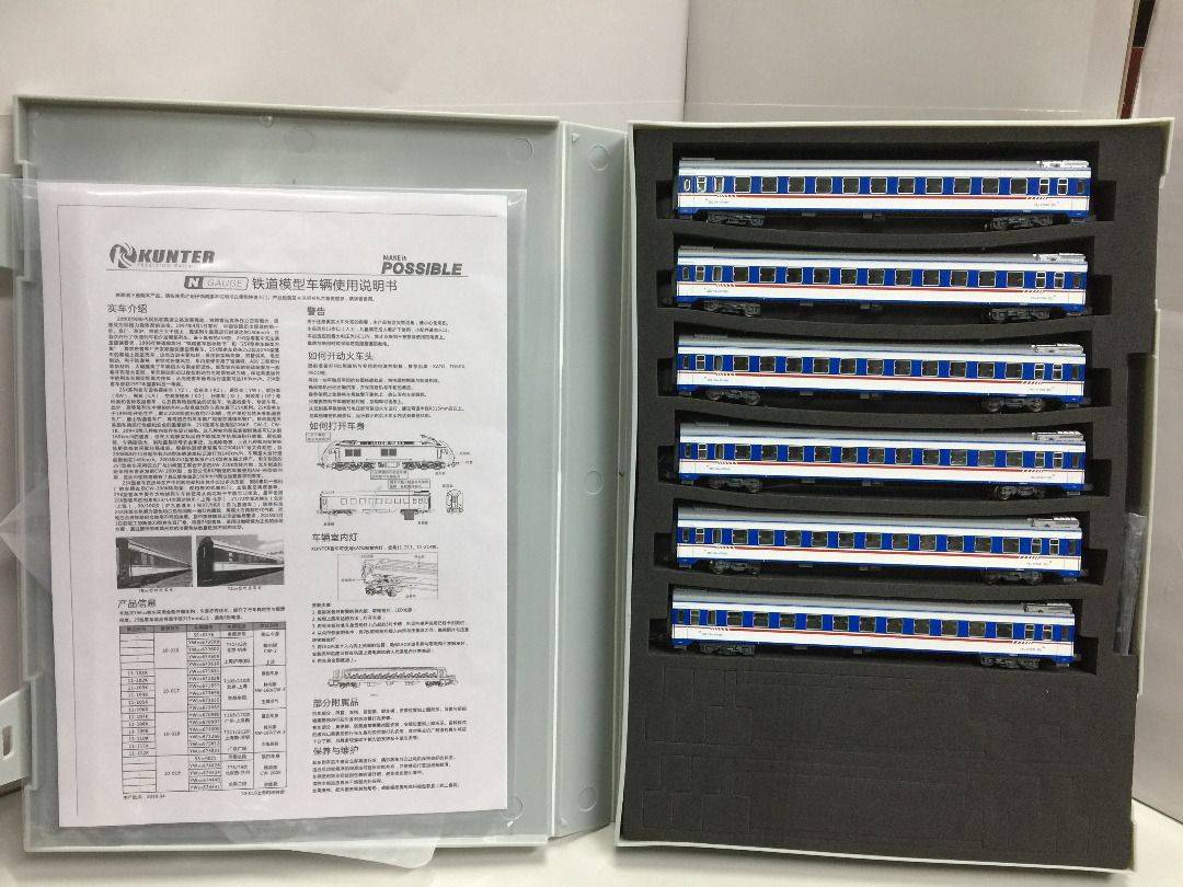 KUNTER N-GAUGE 10-018 CHINA RAILWAY Guangzhou-Shanghai-Shenzhen Express ...