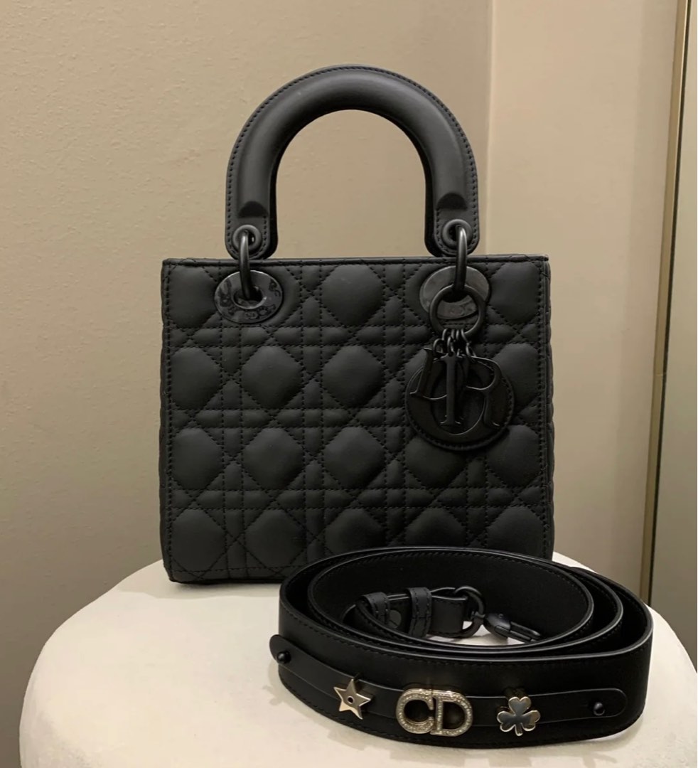 Lady Dior Small Ultramatt Black, Luxury, Bags & Wallets on Carousell