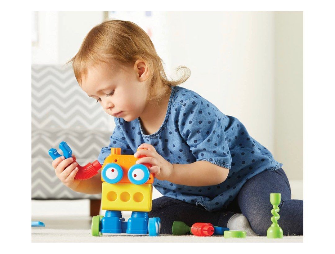 Learning Resources 1-2-3 Build It! Robot Factory, Hobbies & Toys, Toys ...