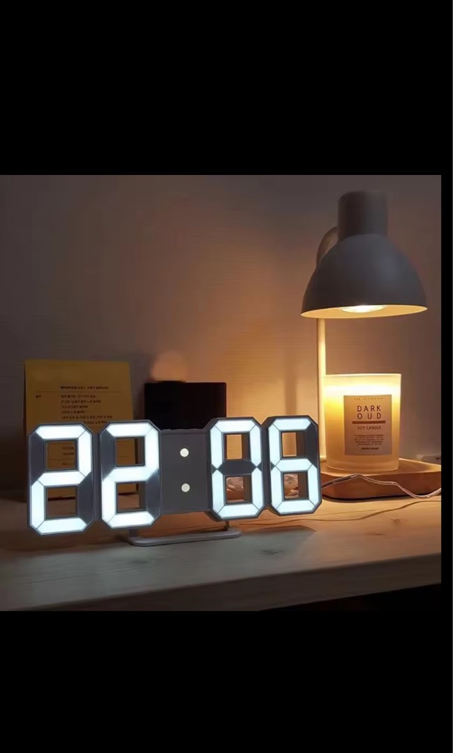 LED Clock, Furniture & Home Living, Home Decor, Clocks on Carousell