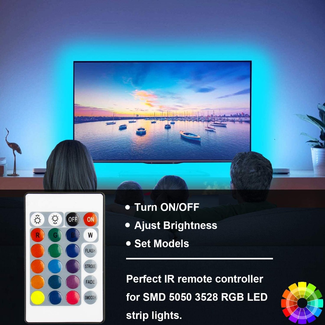 Led Strips Controller RGB & IR Remote, Furniture & Home Living ...