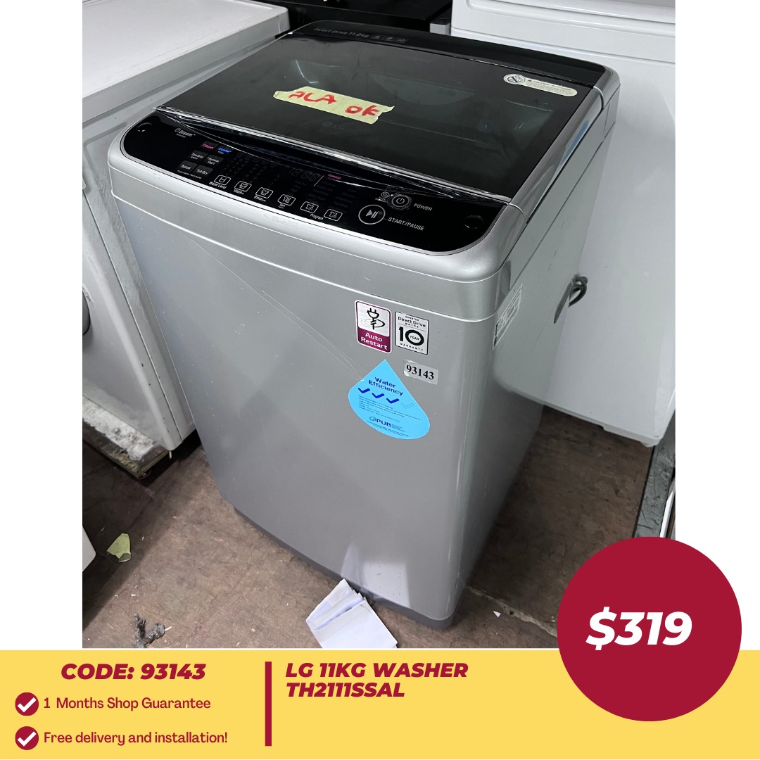 LG 11Kg Washing Machine TH2111SSAL (93143), TV & Home Appliances ...