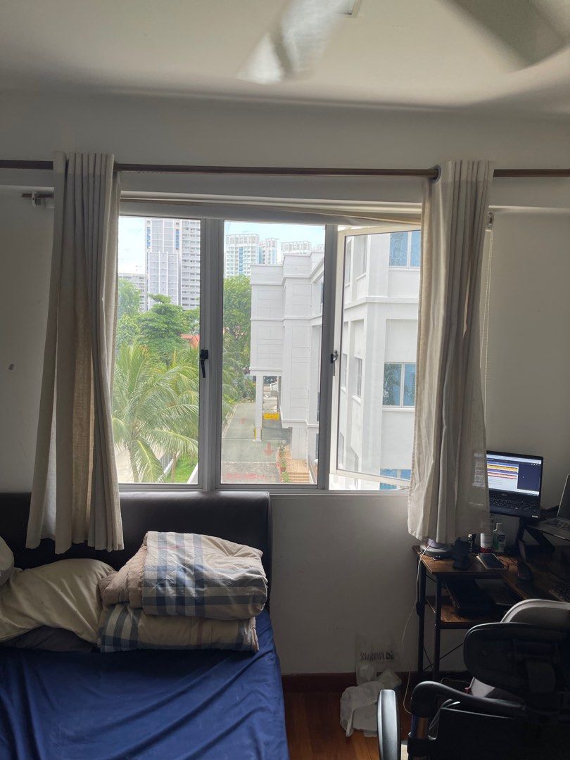 linen muji kind Curtain and Curtain Rod, Furniture & Home Living, Home ...