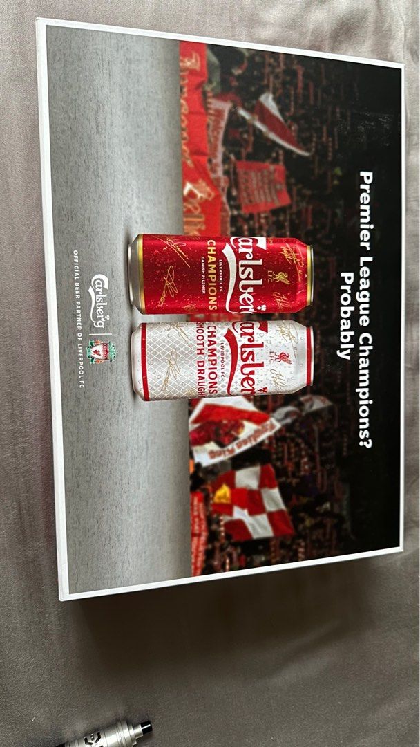 Liverpool limited edition 2019/2020 Carlsberg beer can glass set ...