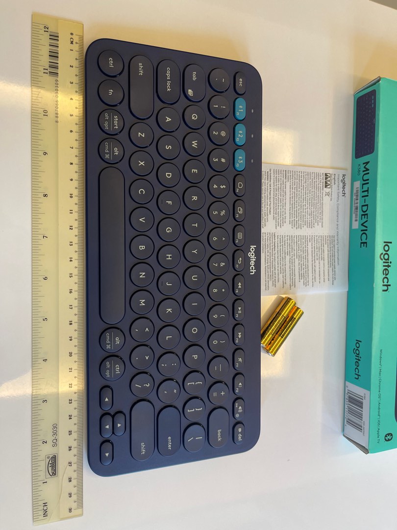 Logitech K380 Multi Device Portable Keyboard Dark Blue Computers And Tech Parts And Accessories