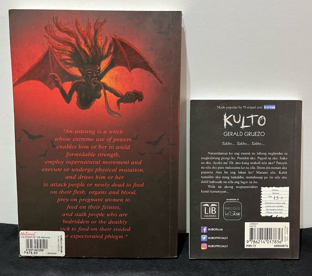 Lot of 2 Philippine Horror Story Books, Hobbies & Toys, Books ...