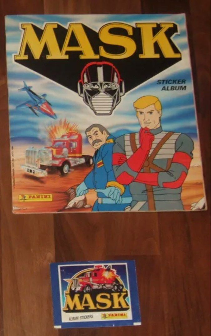 MASK 1986 Complete Panini Sticker Album, M.A.S.K. Poster & MASK ...