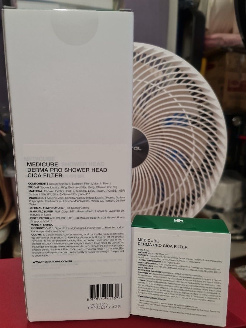 Medicube DERMA PRO CICA Showerhead & filter, Beauty & Personal Care ...
