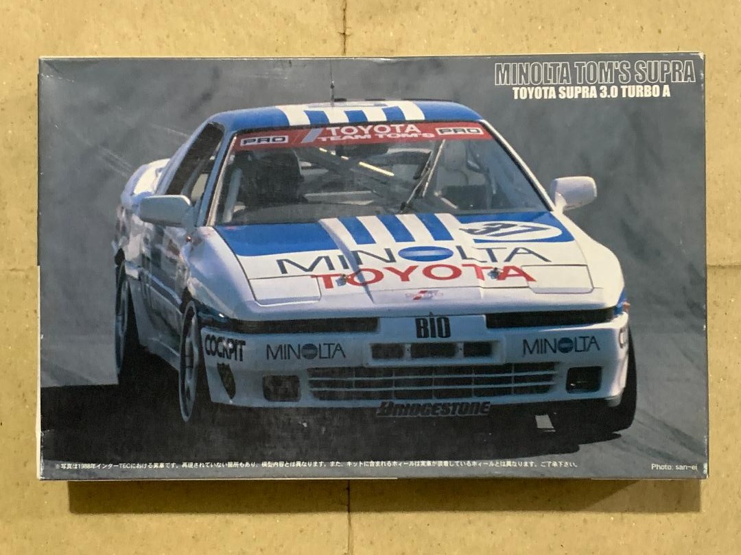 Model Kit: FUJIMI: 1:24 Scale: MINOLTA TOM's TOYOTA SUPRA 3.0 TURBO A ...