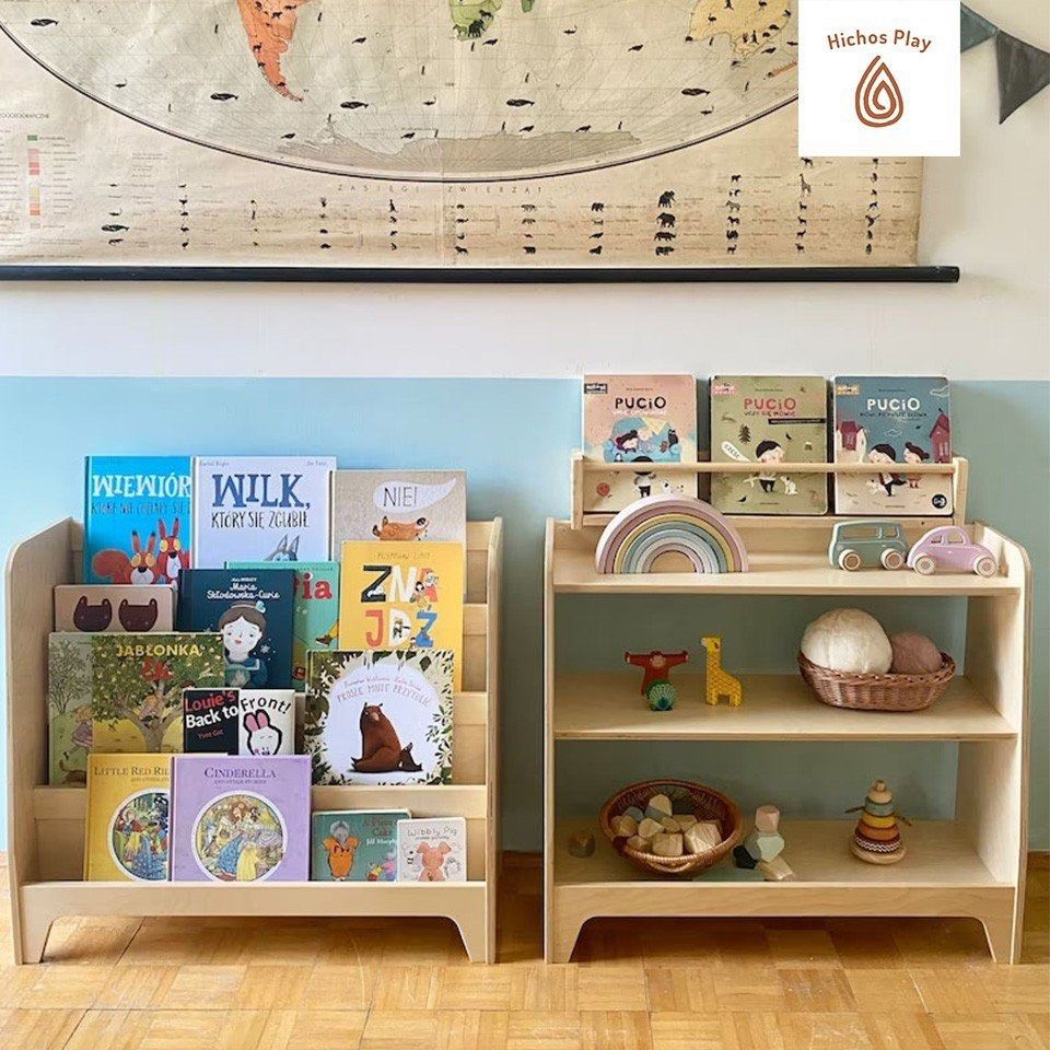 Montessori BookShelf/ Children Book Shelf/ Toy and Book Shelf ...