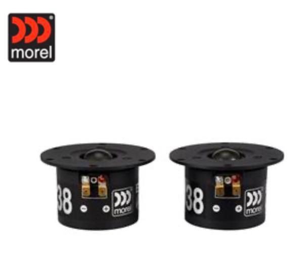 Morel ET 338-104 1-1/8" Soft Dome Tweeter Matched Pair, Audio, Other ...