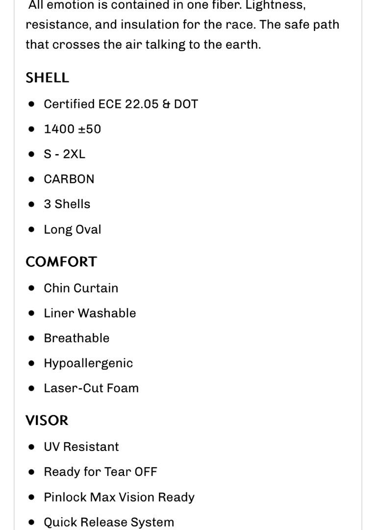 MotoDeck LS2 FF805 CARBON THUNDER HELMET, Motorbikes, Motorbike Parts ...