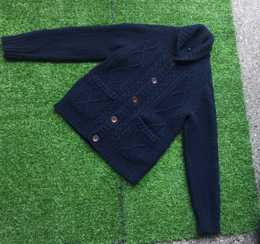 MUJI KNITTED JACKET, Women's Fashion, Coats, Jackets and Outerwear on ...