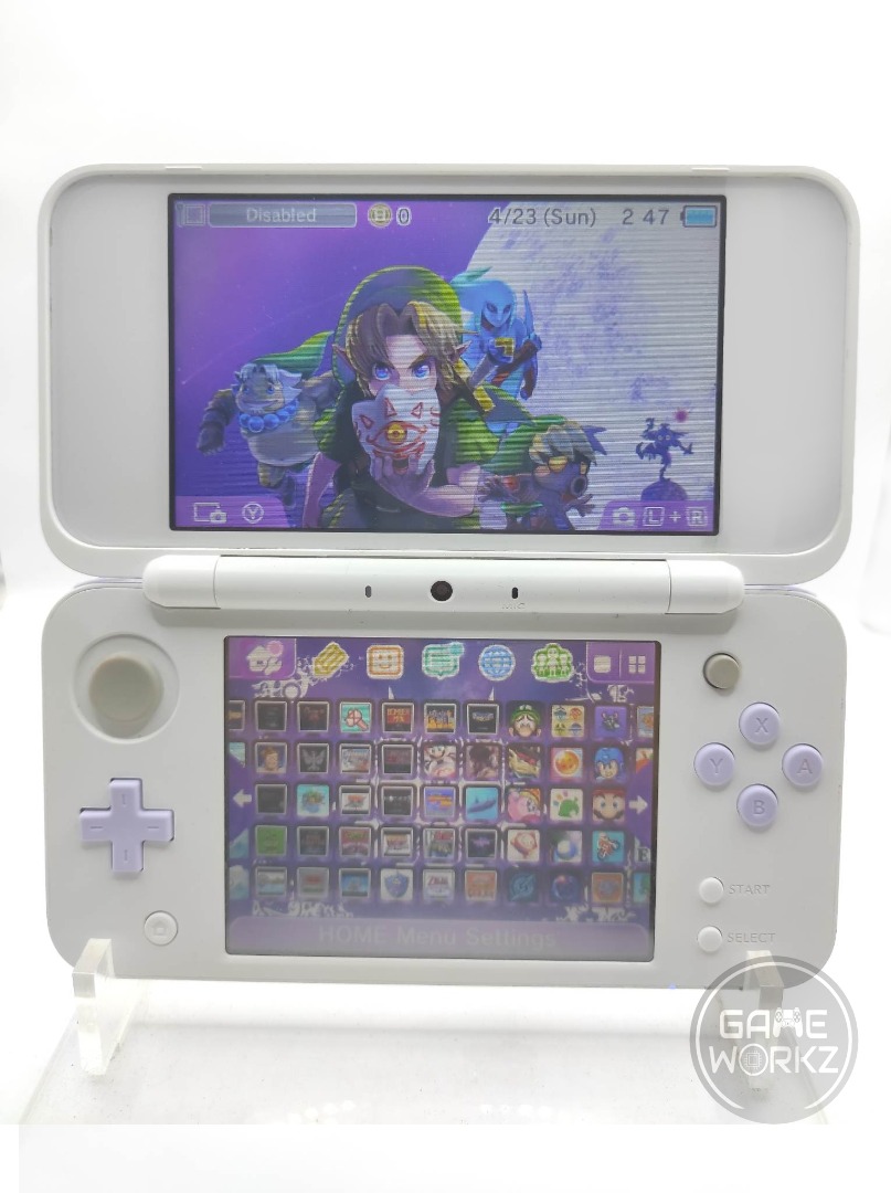 New Nintendo 2DS LL / XL White Lavender, Video Gaming, Video Game ...