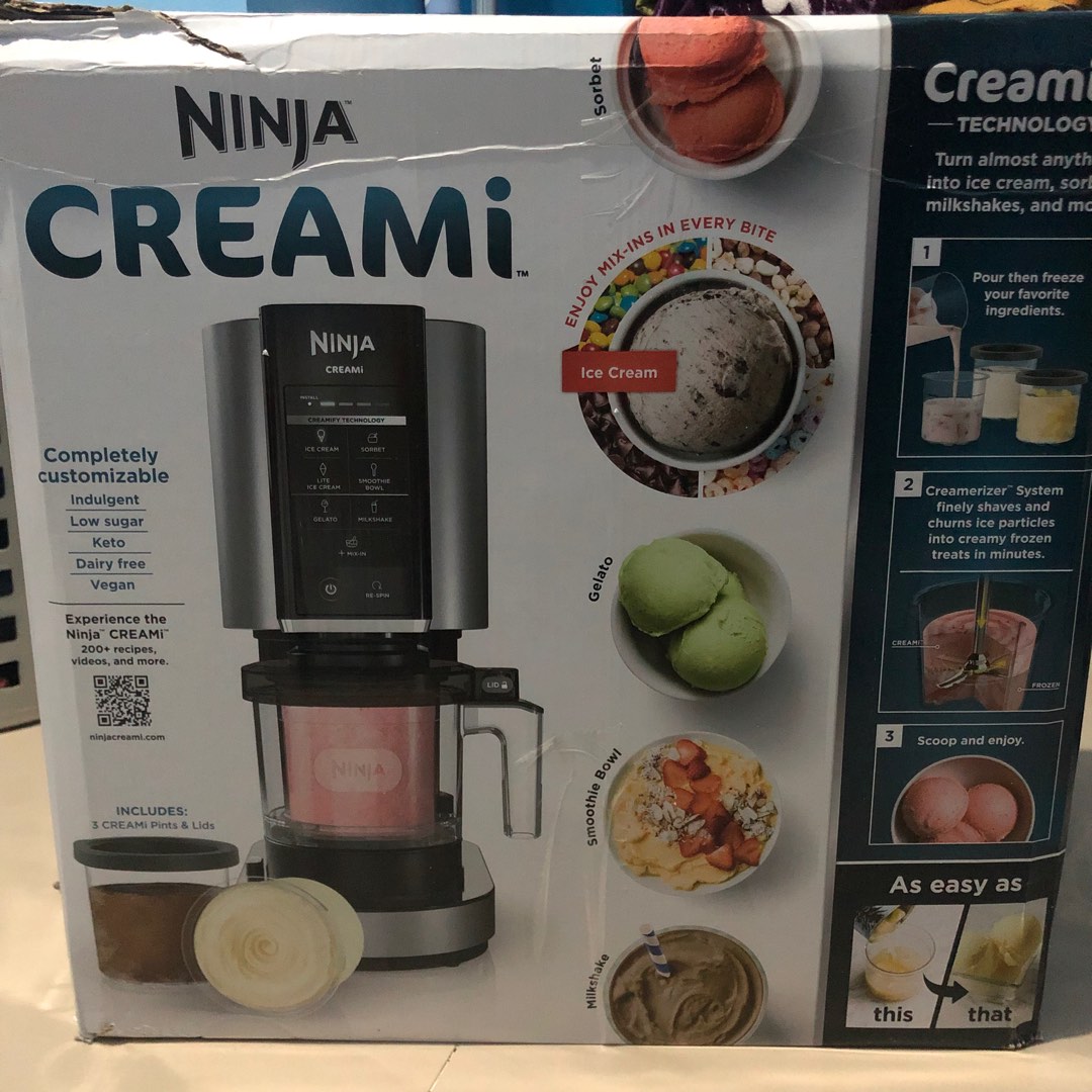Ninja Creami Ice Cream Maker Brandnew Open box 110v, TV & Home ...