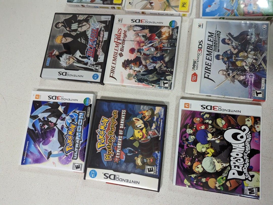 Nintendo 3DS Games DS persona Q pokemon mystery dungeon ultramoon fire ...