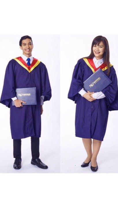 NYP Graduation Gown Rental, Women's Fashion, Dresses & Sets, Evening ...