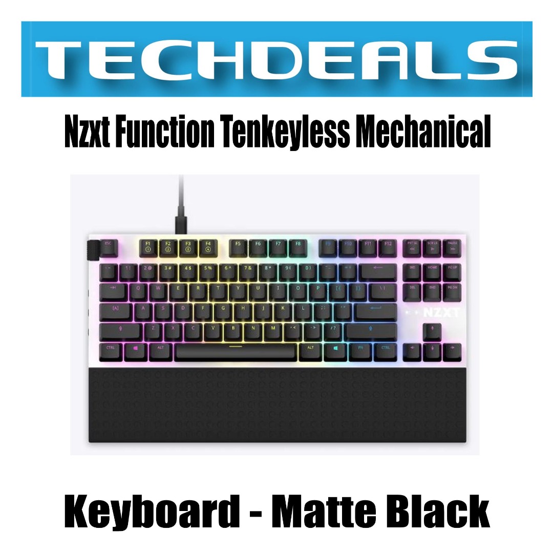 Nzxt Function Tenkeyless Mechanical Keyboard - Matte Black, Computers ...