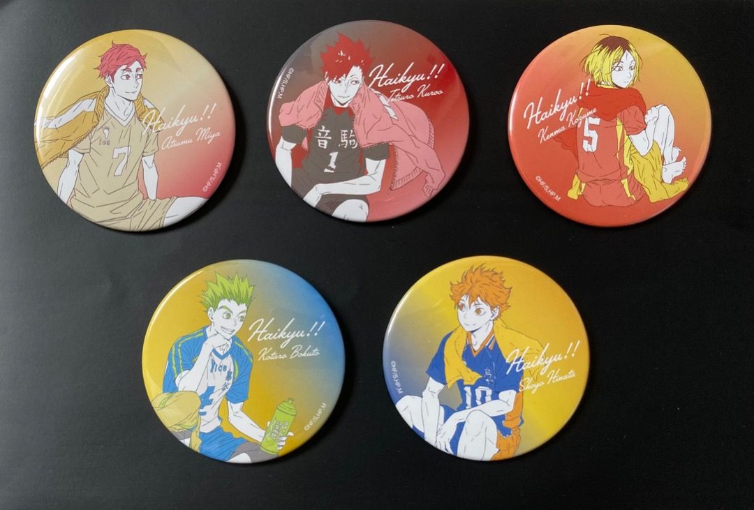 [From Japan] Official Haikyuu Kuji Big Badges (Bokuto, Atsumu, Kageyama ...