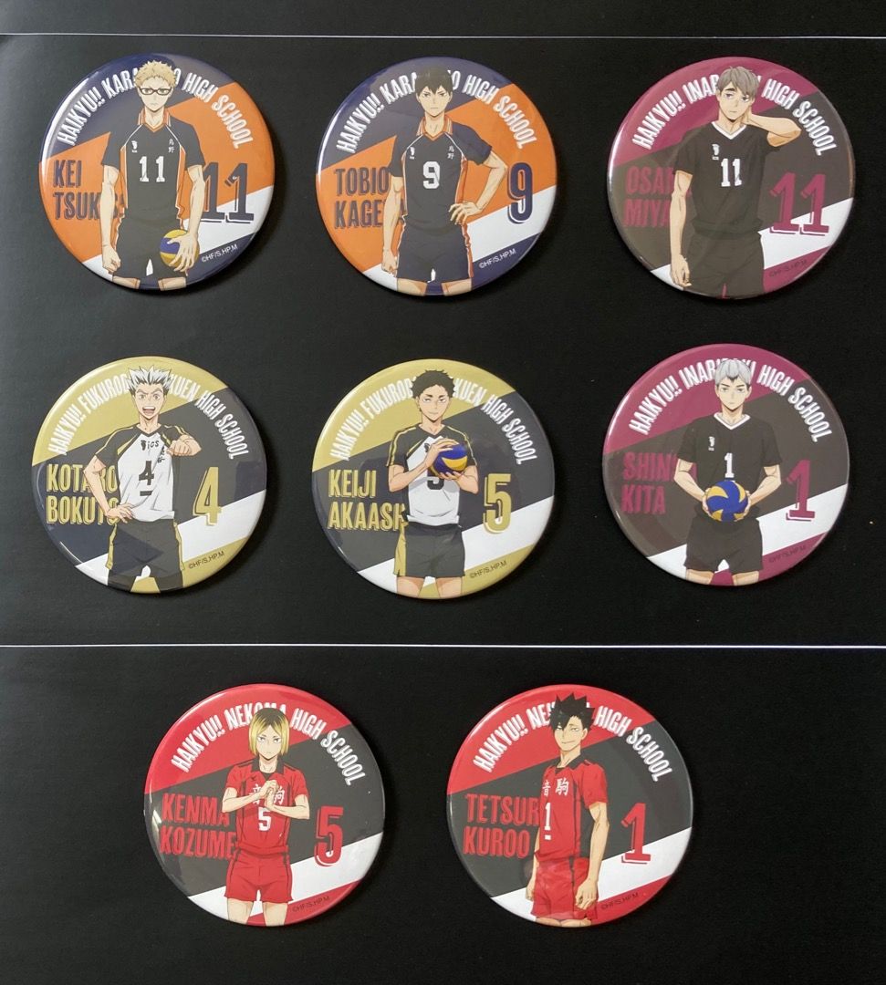 [From Japan] Official Haikyuu Kuji Big Badges (Bokuto, Atsumu, Kageyama ...