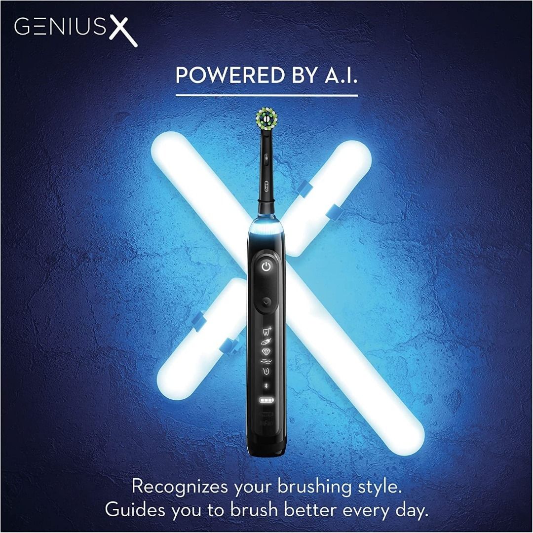 Oral-B Genius X Electric Toothbrush with Artificial Intelligence, App ...