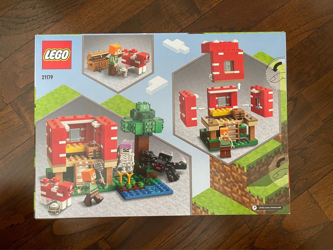 Original Lego Minecraft : The Mushroom House (21179) & The Nether ...