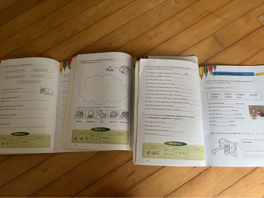 ORT Oxford reading Tree work book 3, 4, 5 exercise book, Hobbies & Toys ...