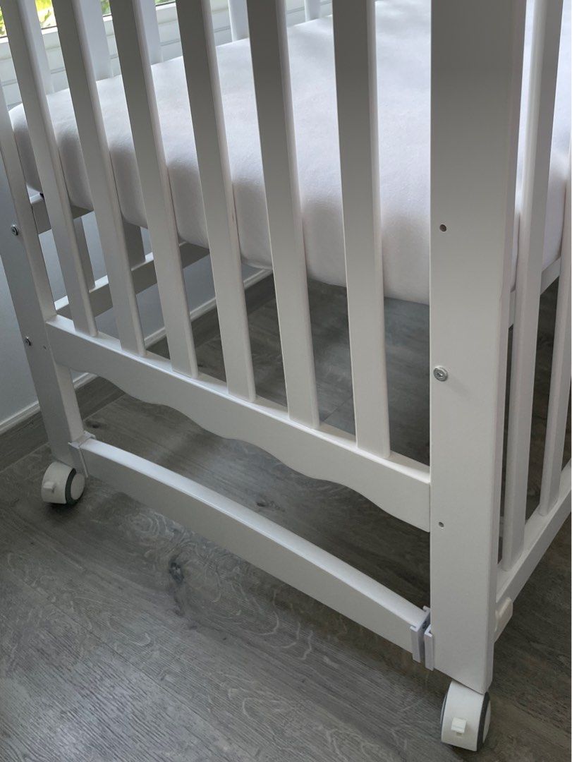 Palette Box Sweet Dreams 7-in-1 Convertible Baby Cot with Rocker - Drop ...