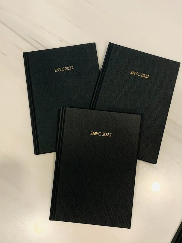Personalised embossed notebooks in black, customised gifts, Hobbies ...