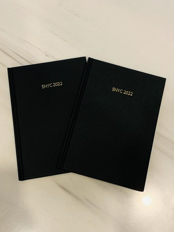 Personalised embossed notebooks in black, customised gifts, Hobbies ...