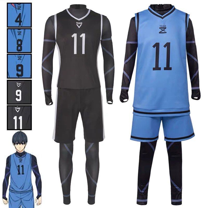 [PO] Bluelock Jersey Blue Lock School Uniform Cosplay, Hobbies & Toys ...