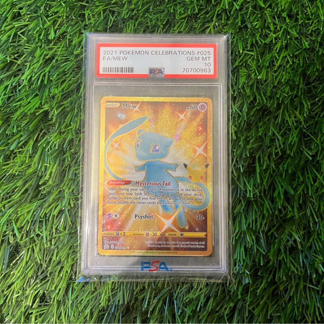 [PSA 10] Pokemon Celebrations Shiny Mew Full art 2021 25th anniversary ...