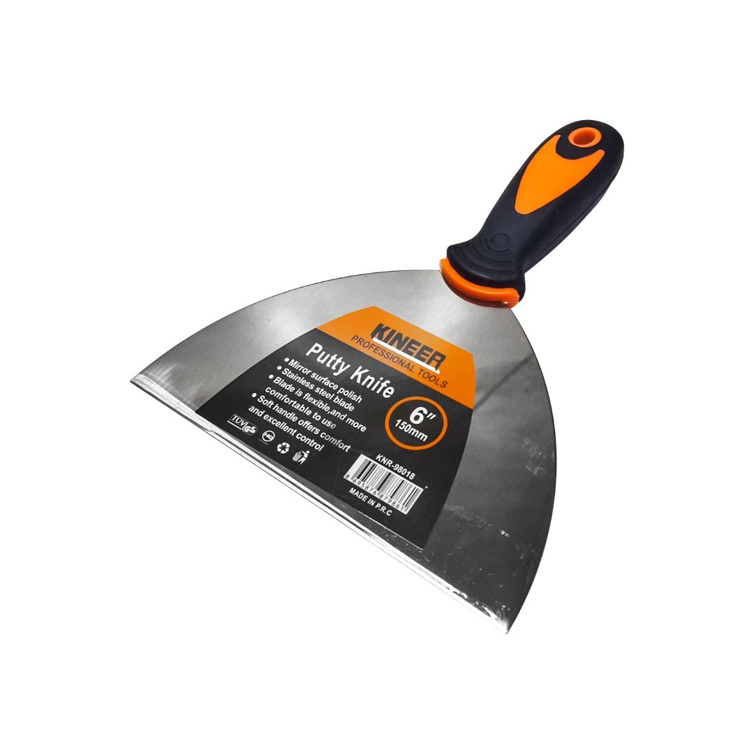 Putty Knife Stainless Steel 2, 3, 4 and 5inch Wall Tool Rubber Handle ...