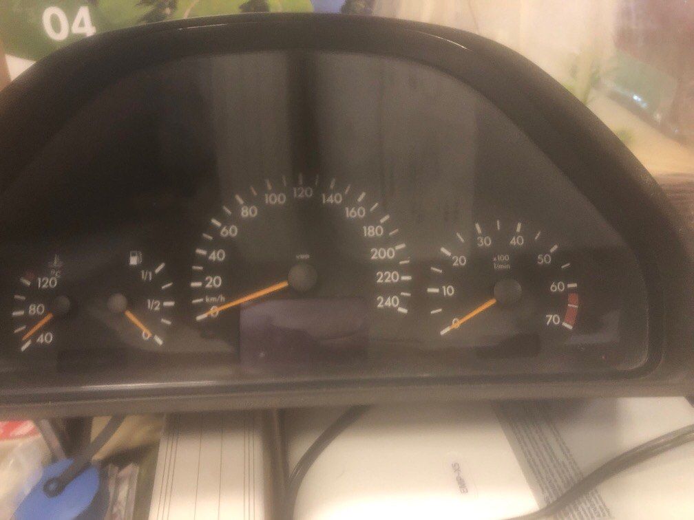 Rare 240kmh instrument cluster meter from w210 e200 na ur 1999 onwards ...