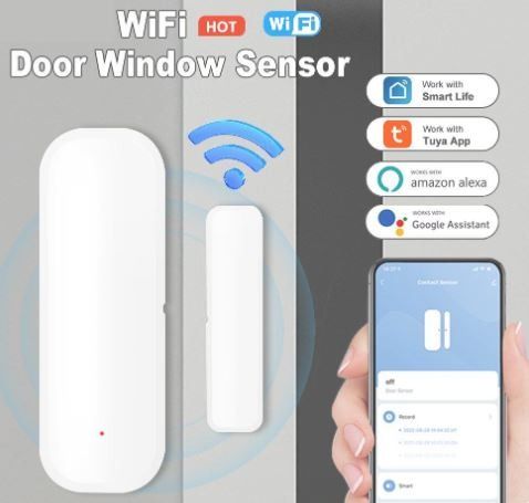 *Ready Stock* Tuya Door Window Sensor Lock Alarm Detector Security Spy ...