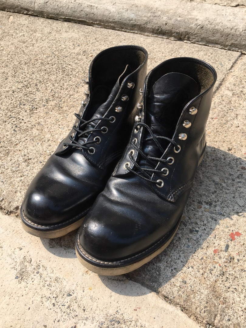 Red Wing 8165 Classic Round Toe Black 7.5D, Men's Fashion, Footwear ...