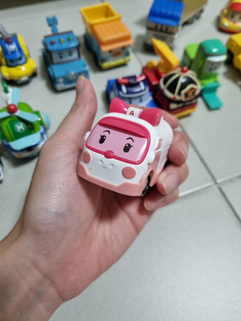 Robocar poli die-cast vehicle toys (poli roy Amber heli), Hobbies ...