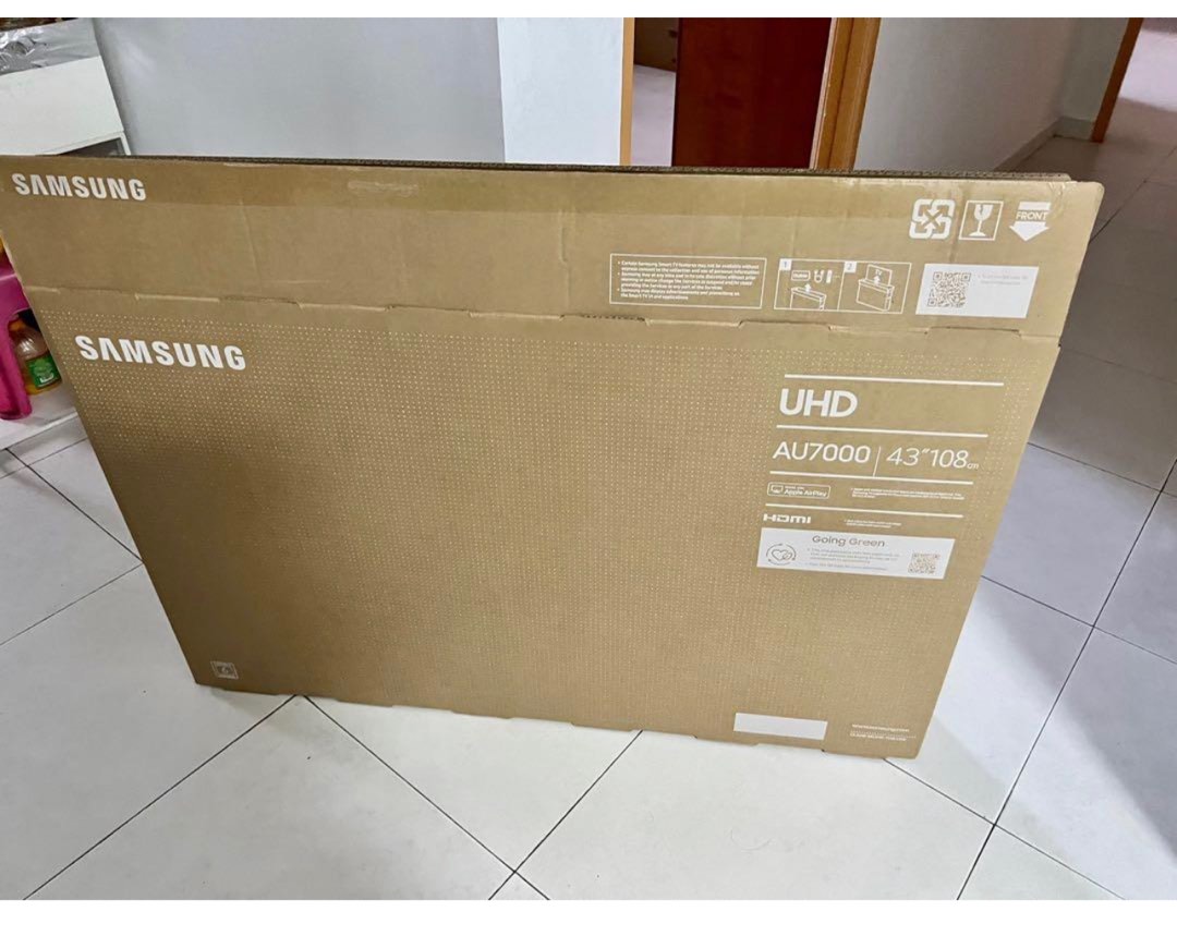 Samsung 43inch TV Box with Styrofoam, TV & Home Appliances, TV ...