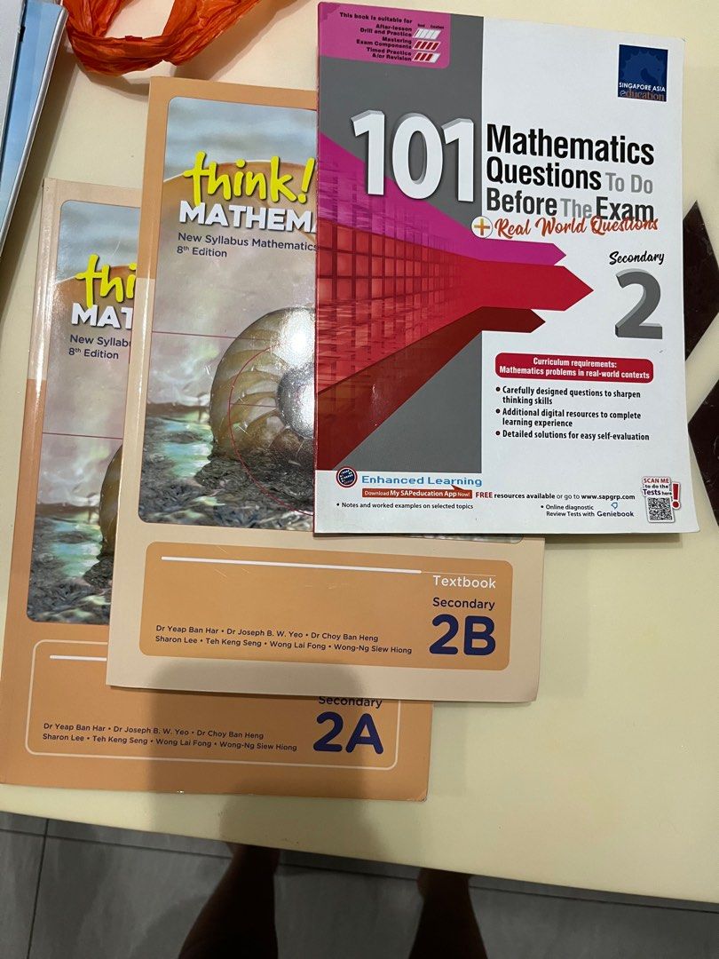 Secondary 2 Mathematics Textbooks, Hobbies & Toys, Books & Magazines, Textbooks on Carousell