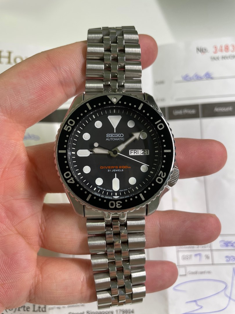 Seiko SKX007 Strapcode jubilee watch, Luxury, Watches on Carousell