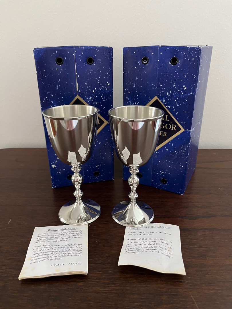 Selangor Pewter Sovereign Sherry Goblets, Hobbies & Toys, Memorabilia ...