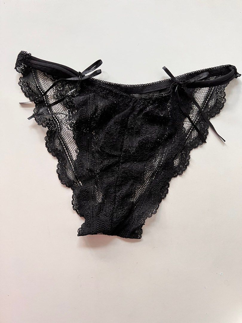 Sexy black lace panties, Women's Fashion, New Undergarments ...