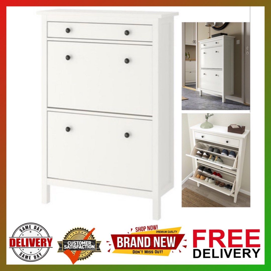Hemnes Shoe Cabinet With 2 Compartments Review | Cabinets Matttroy