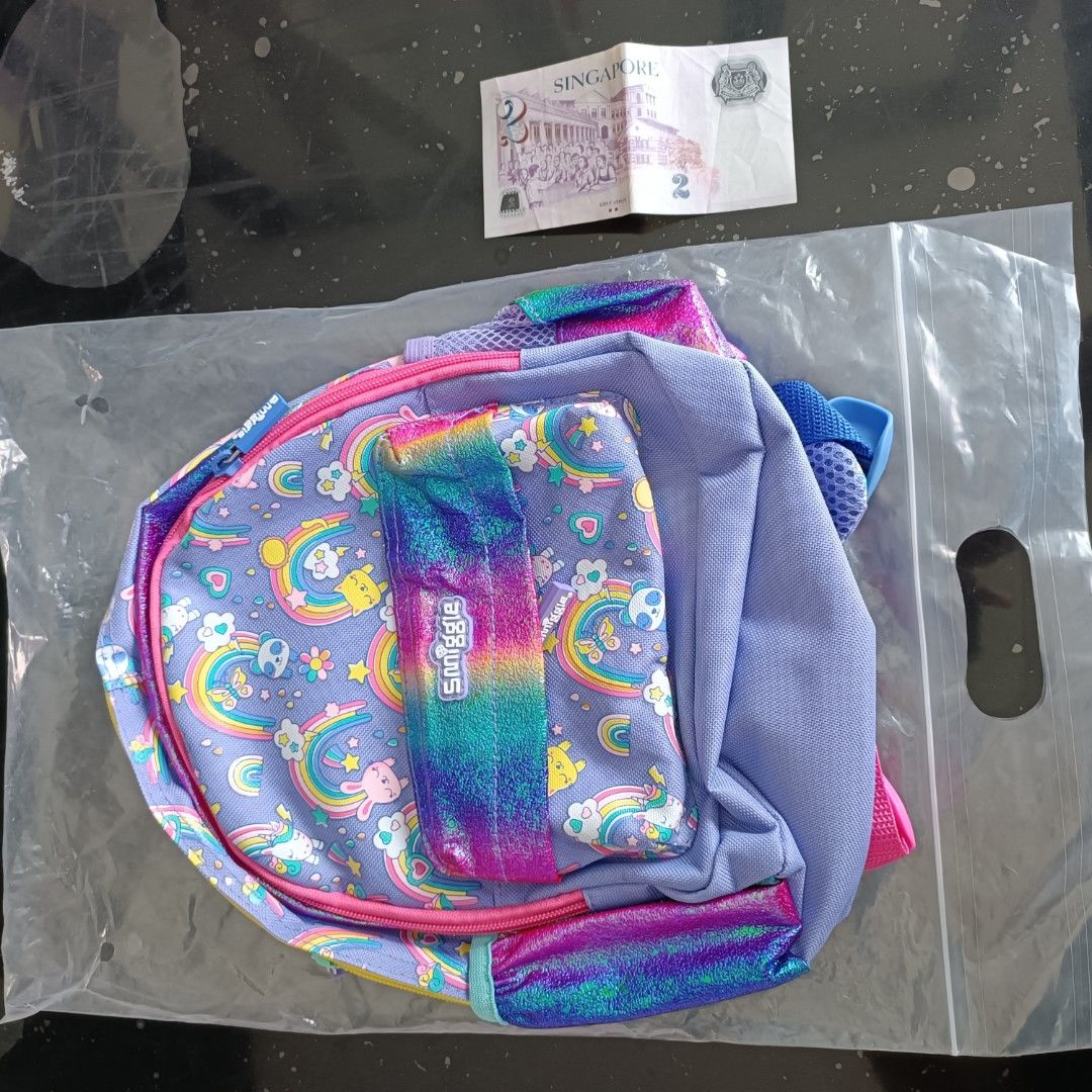 Smiggle Bag Rabbit Rainbow, Babies & Kids, Babies & Kids Fashion on ...