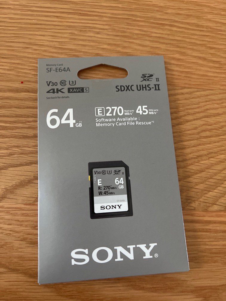 Sony SD Card 64GB, Photography, Photography Accessories, Other ...