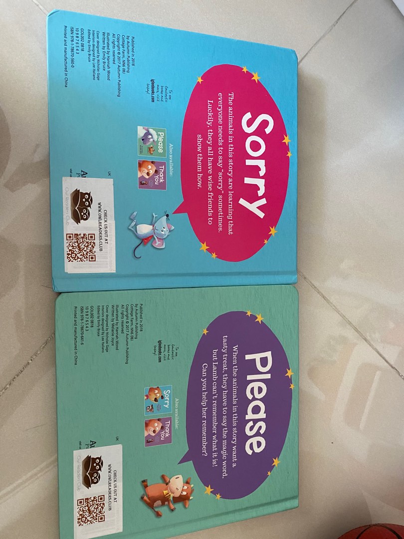 Sorry and Please, Hobbies & Toys, Books & Magazines, Children's Books ...