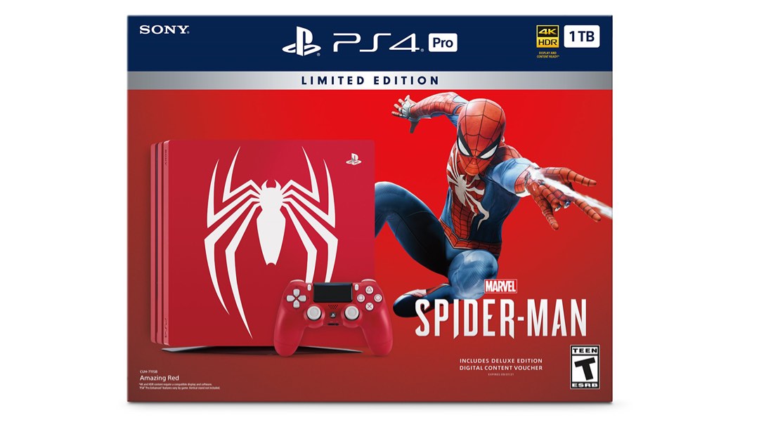 Spider-Man PlayStation 4 Pro 1TB Limited Edition Console, Video Gaming ...