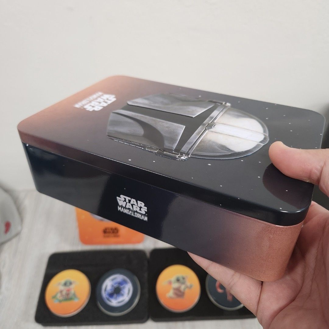 Star Wars The Mandalorian Grogu tin containers set, Hobbies & Toys ...