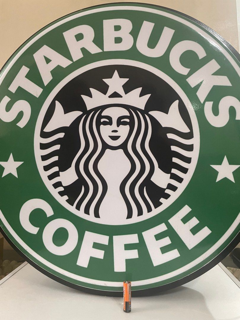 Starbucks Lighted Signage - Double Sided Signage, Furniture & Home ...